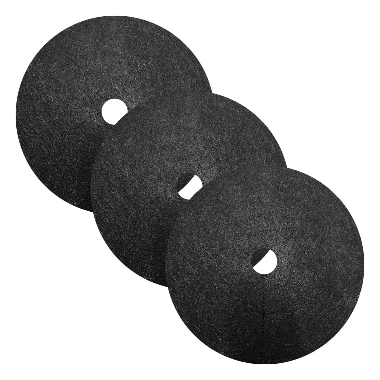 Kbndieu 3Pcs Non-Woven Tree Mulch Ring Weed Barrier Landscape Fabric ...