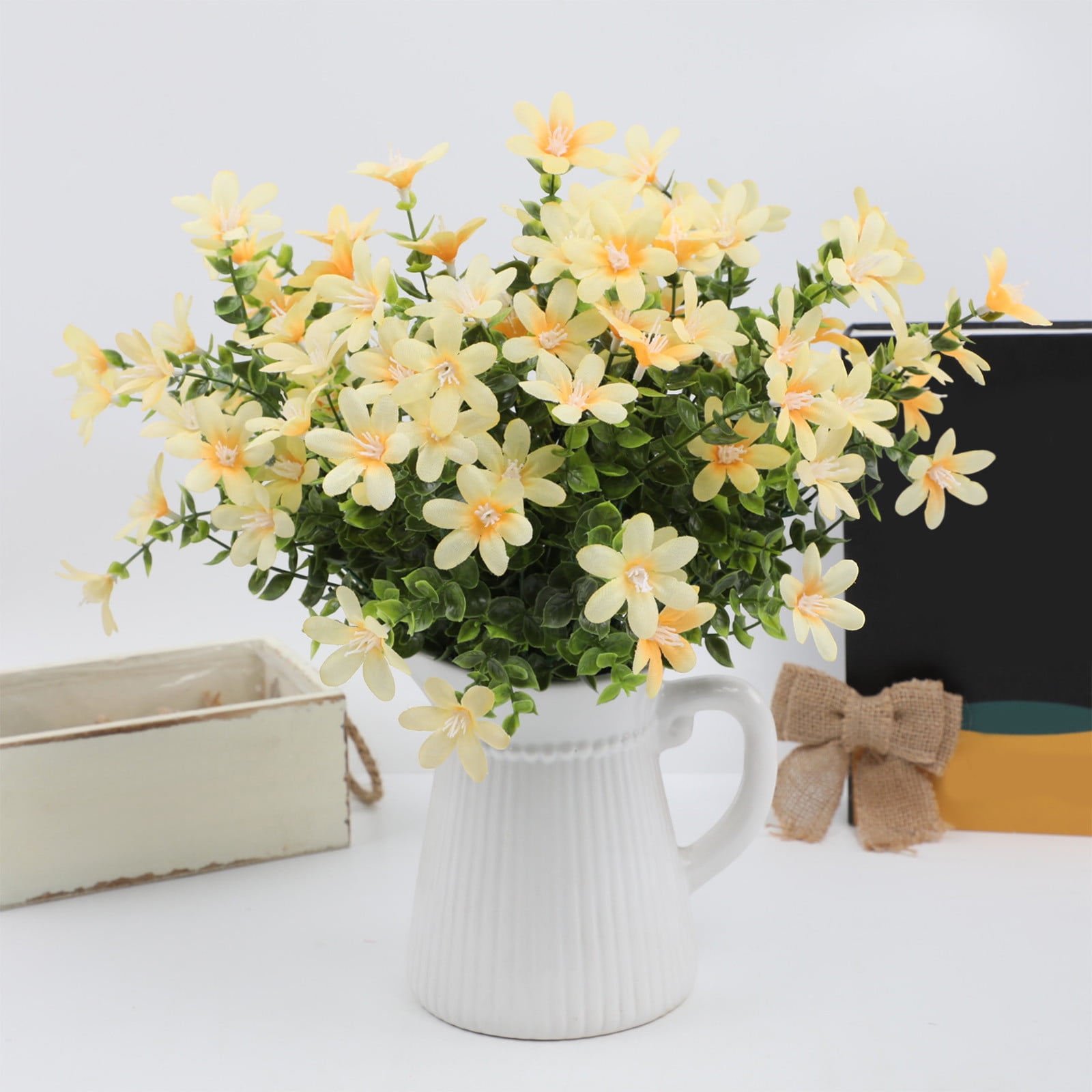 Kbndieu Artificial Daisy Flowers, Silk Daisies for Living Room Home ...