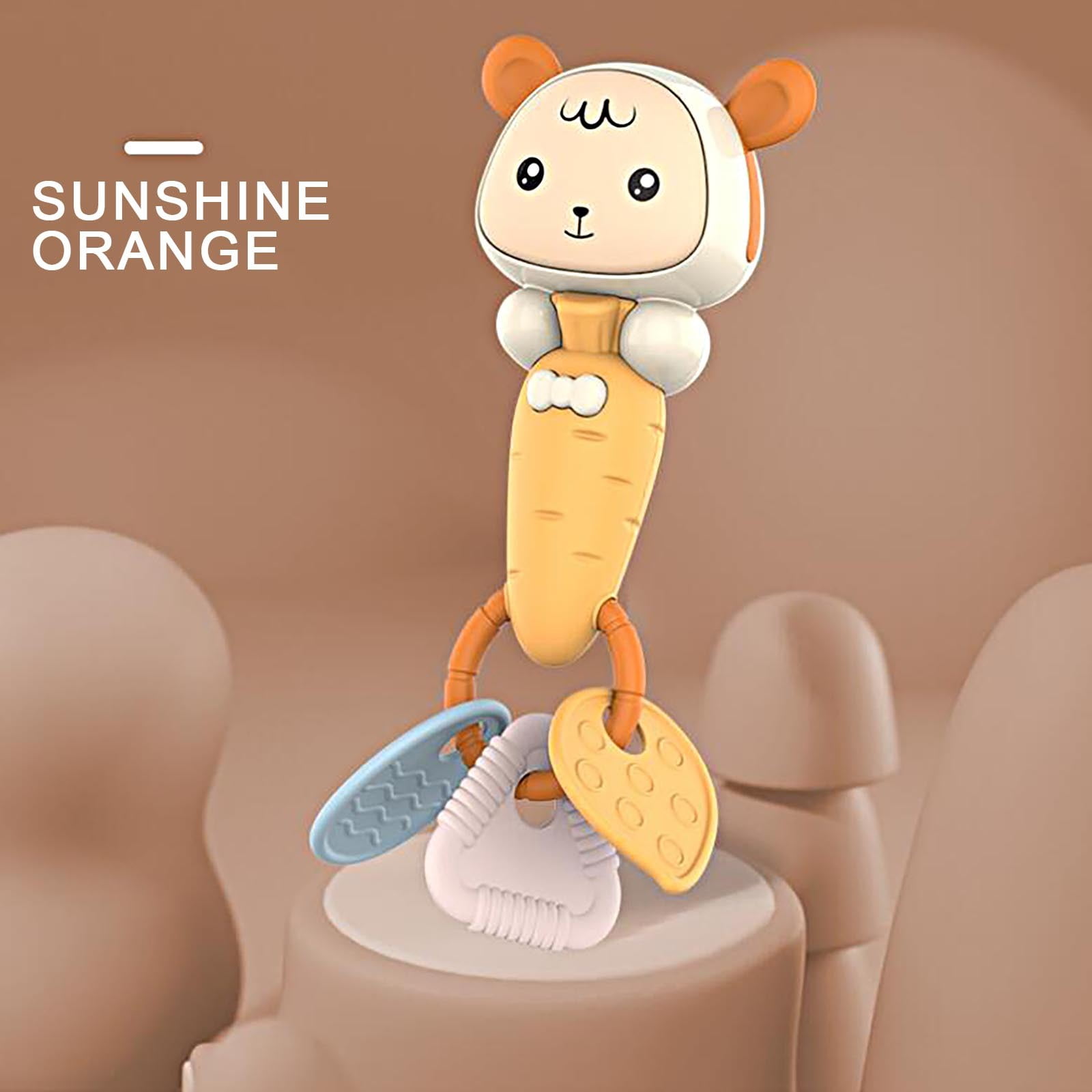 Kbndieu Baby Musical Rattles Toys 0-6-12 Months, Baby Teething Toys ...