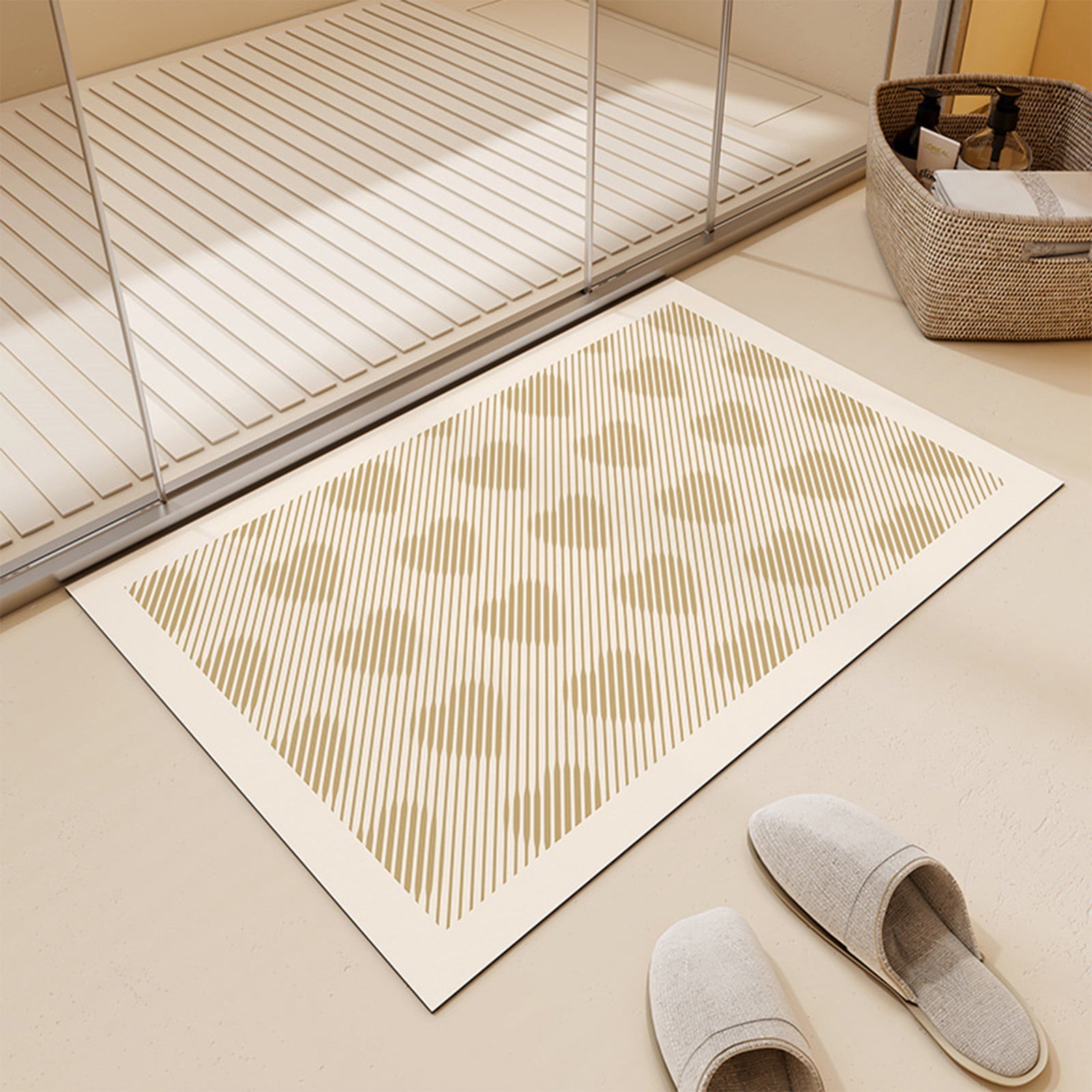 Kbndieu Bath Mat, Extra Soft Non Slip Stain Resistant Bathroom Rugs ...