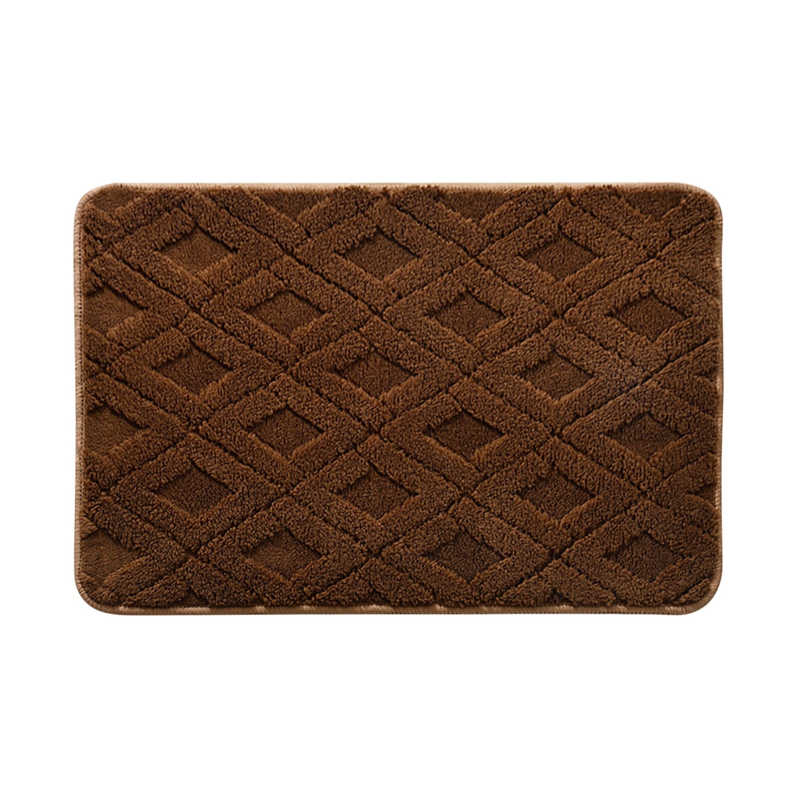 Kbndieu Bathroom Rugs Diamond Plush Carpet Absorbent Diatom Mud Rubber ...