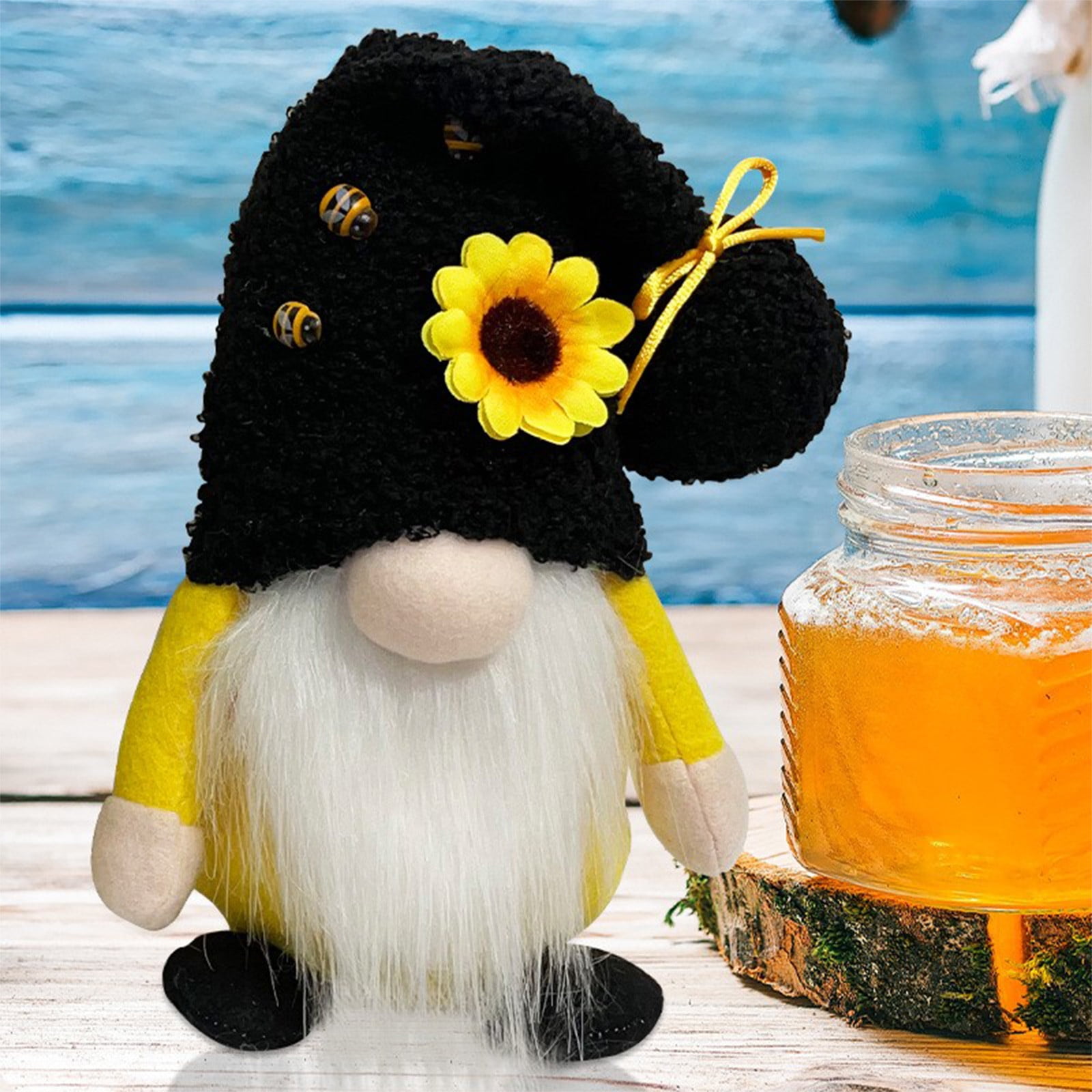 Kbndieu Bumble Bee Gnomes Gifts Dwarf Doll Bee Elf Home Farmhouse ...