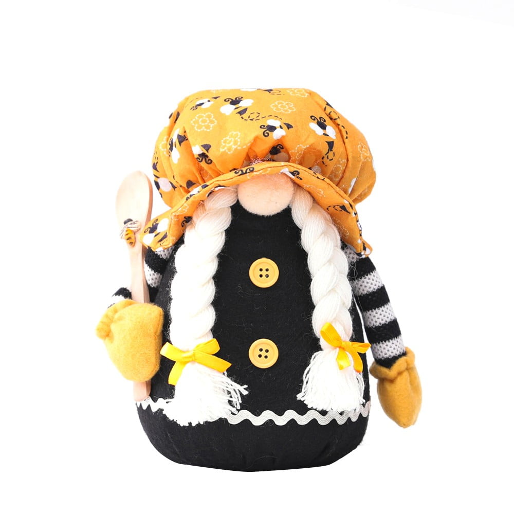 Kbndieu Bumble Bee Gnomes Gifts Dwarf Doll Bee Elf Home Farmhouse ...