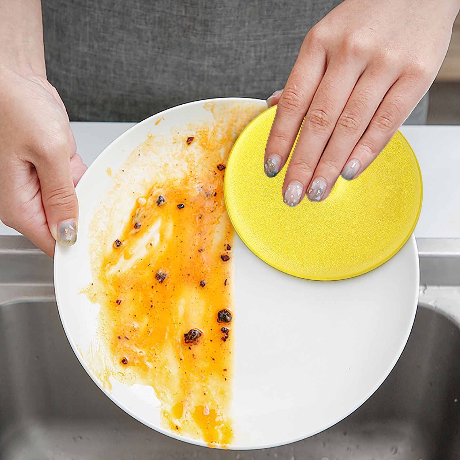 Kbndieu High-density Dishwashing Sponge Kitchen Cleaning Sponge Wipe ...