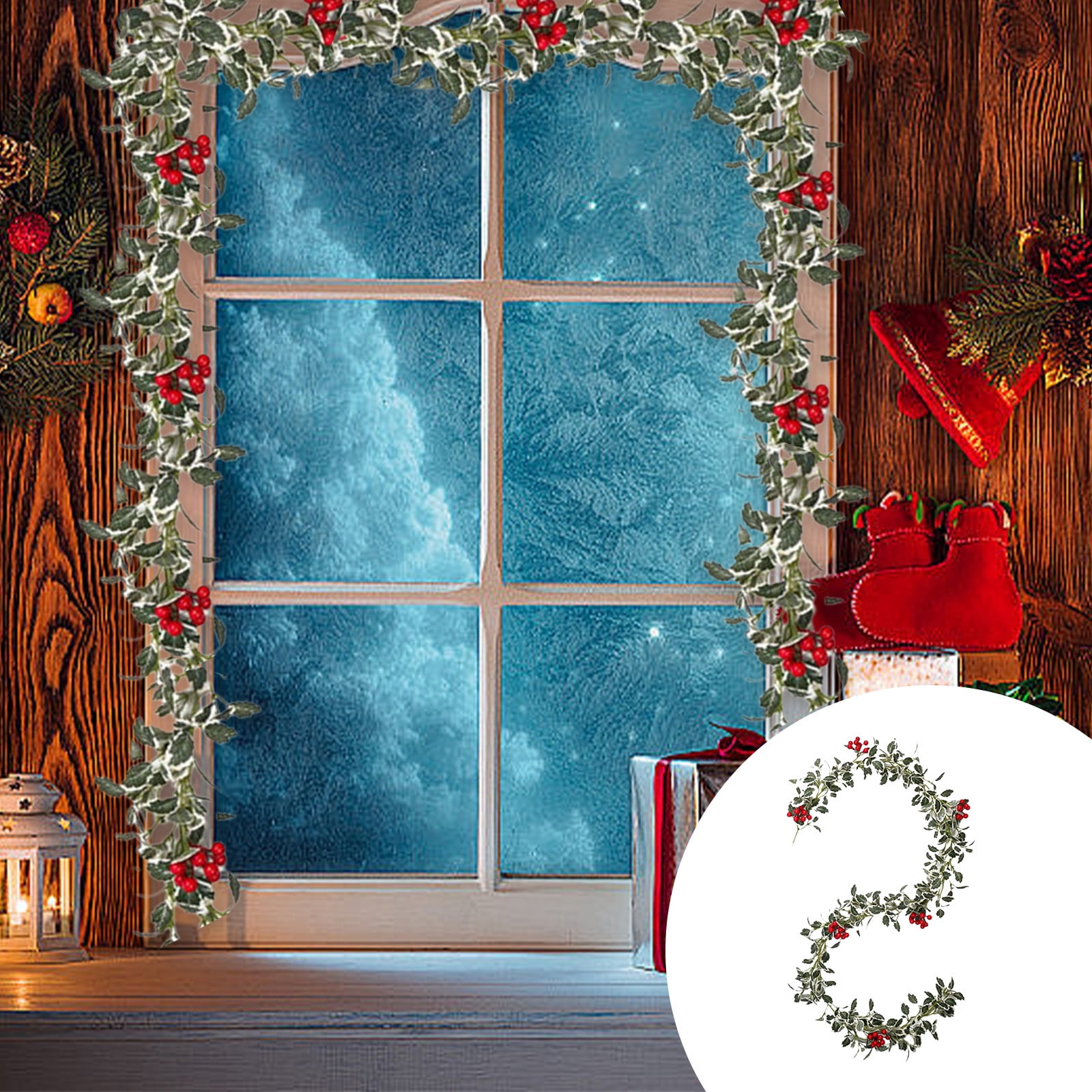 Kbndieu Real Touch Christmas Garland, Realistic Norfolk Pine Garlands for Decoration, Christmas ...