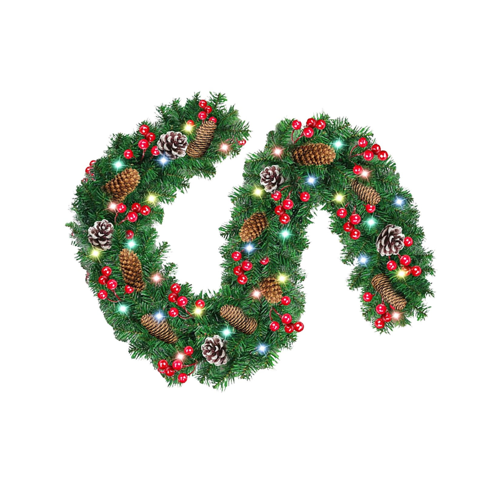Kbndieu Real Touch Christmas Garland, Realistic Norfolk Pine Garlands ...