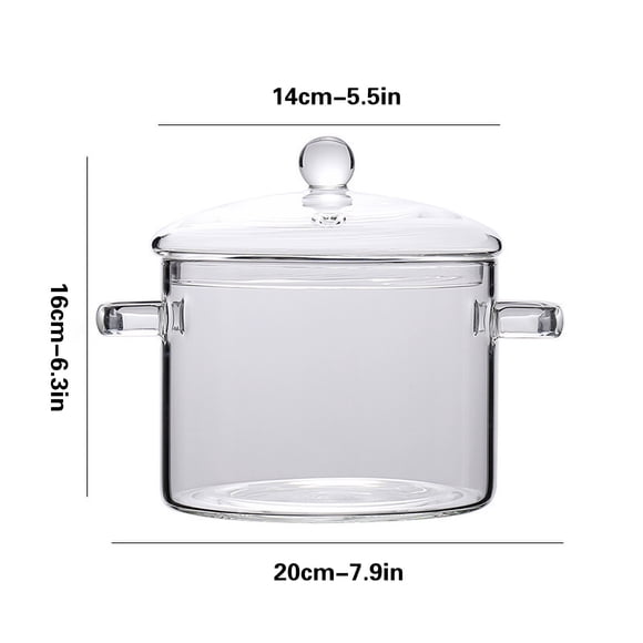 Clear Glass Pot