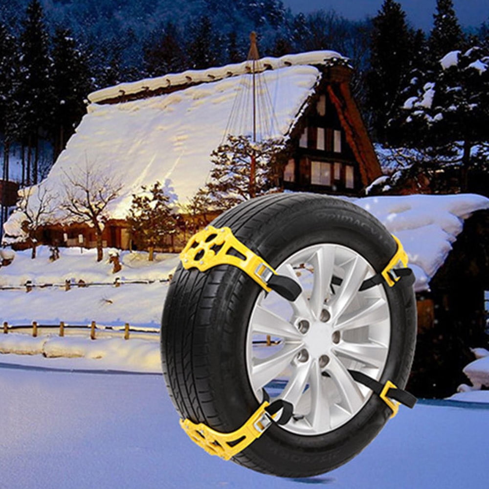 Kbndieu Snow Chains for Car Tires Anti Slip Emergency Snow Tire Chains ...
