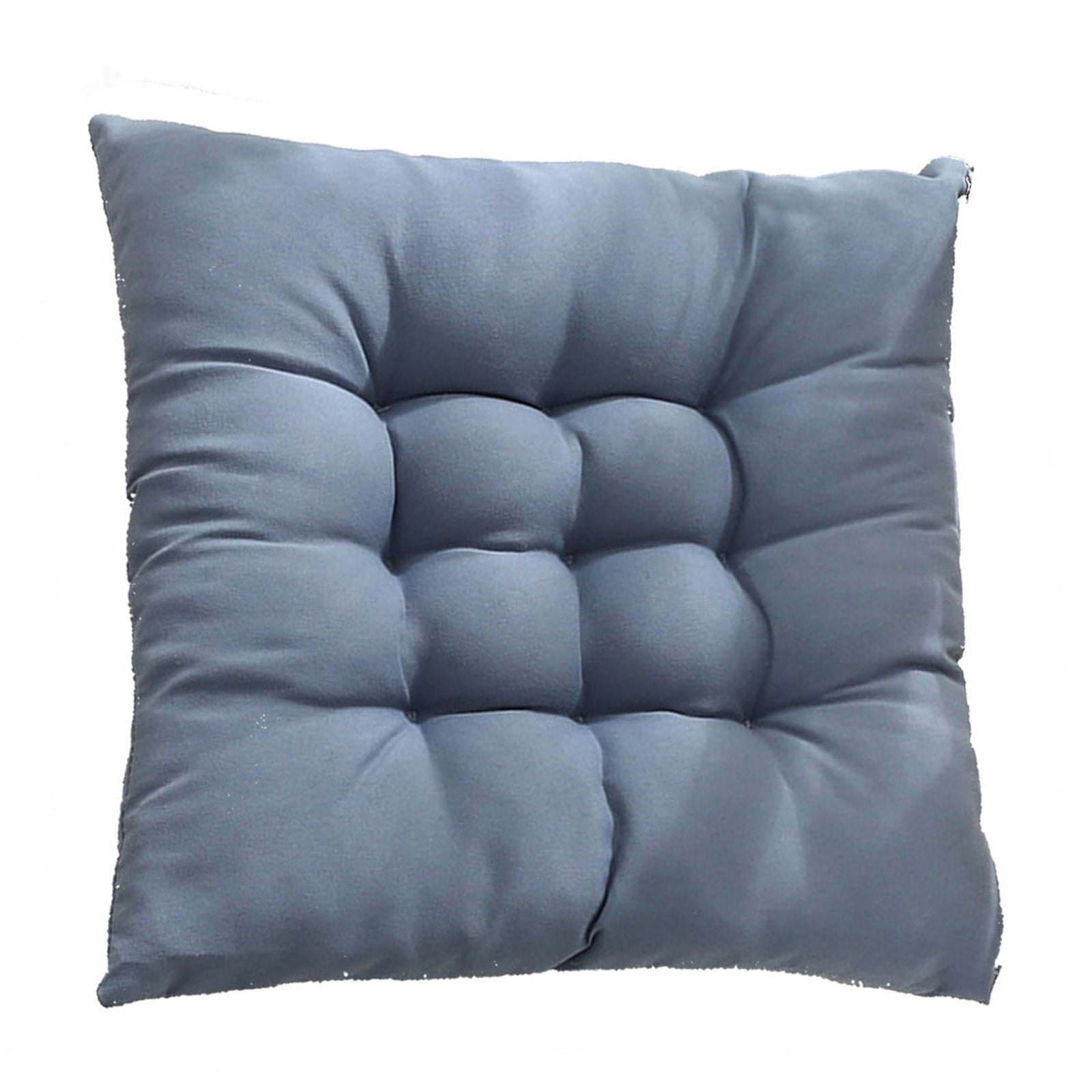 Kbndieu Square Chair Pads Seat Cushion, Solid Color Soft Non-Slip Seat ...
