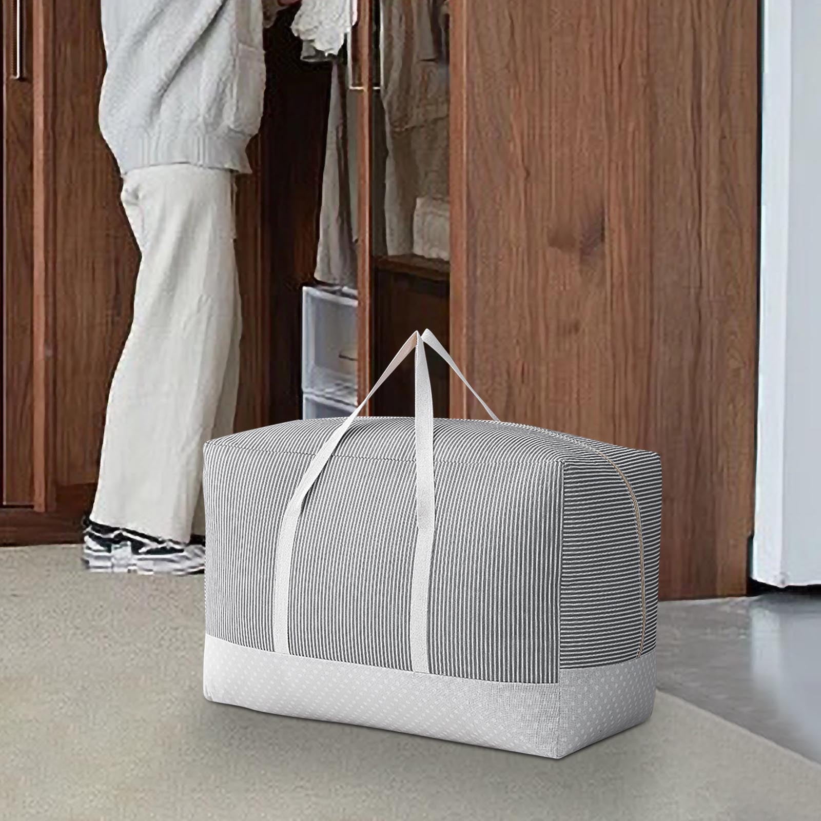 Kbndieu Thickened Coarse and Linen Clothing Quilt Storage Bag Quilt Bag ...