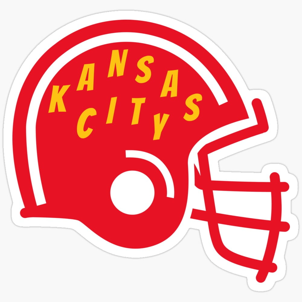 Kc Football Kansas City Helmet Design Sticker Baseball Sticker ...