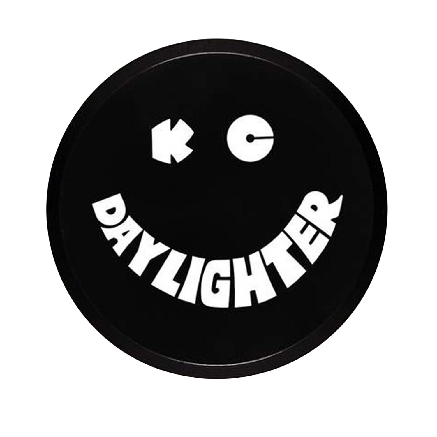 KC HiLiTES 5200 6" Round Black Plastic Light Cover w/ White Daylighter ...