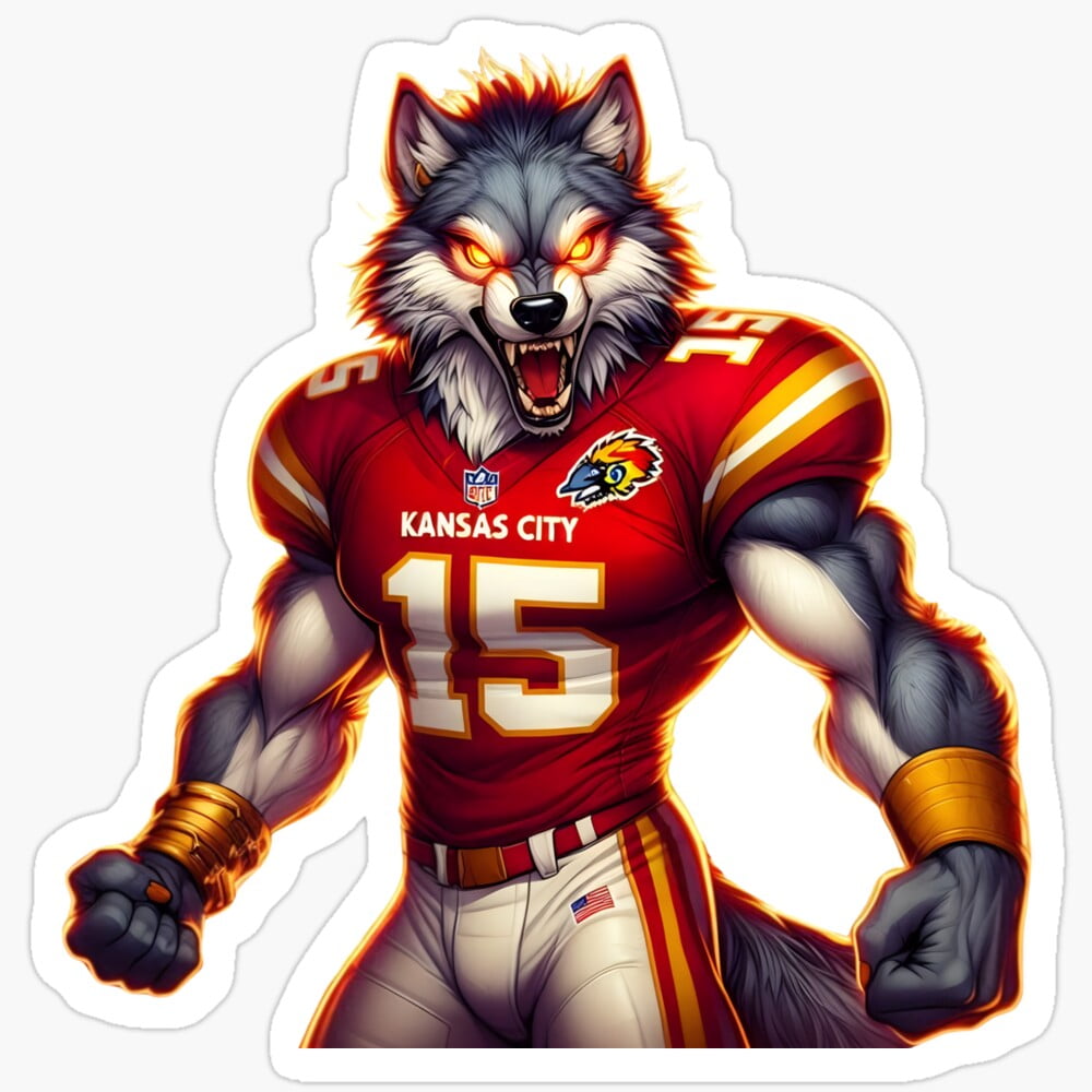 Kc Wolf, Super Patrick M Sticker Baseball Sticker, Football Sticker, Basketball Sticker, Sport ...