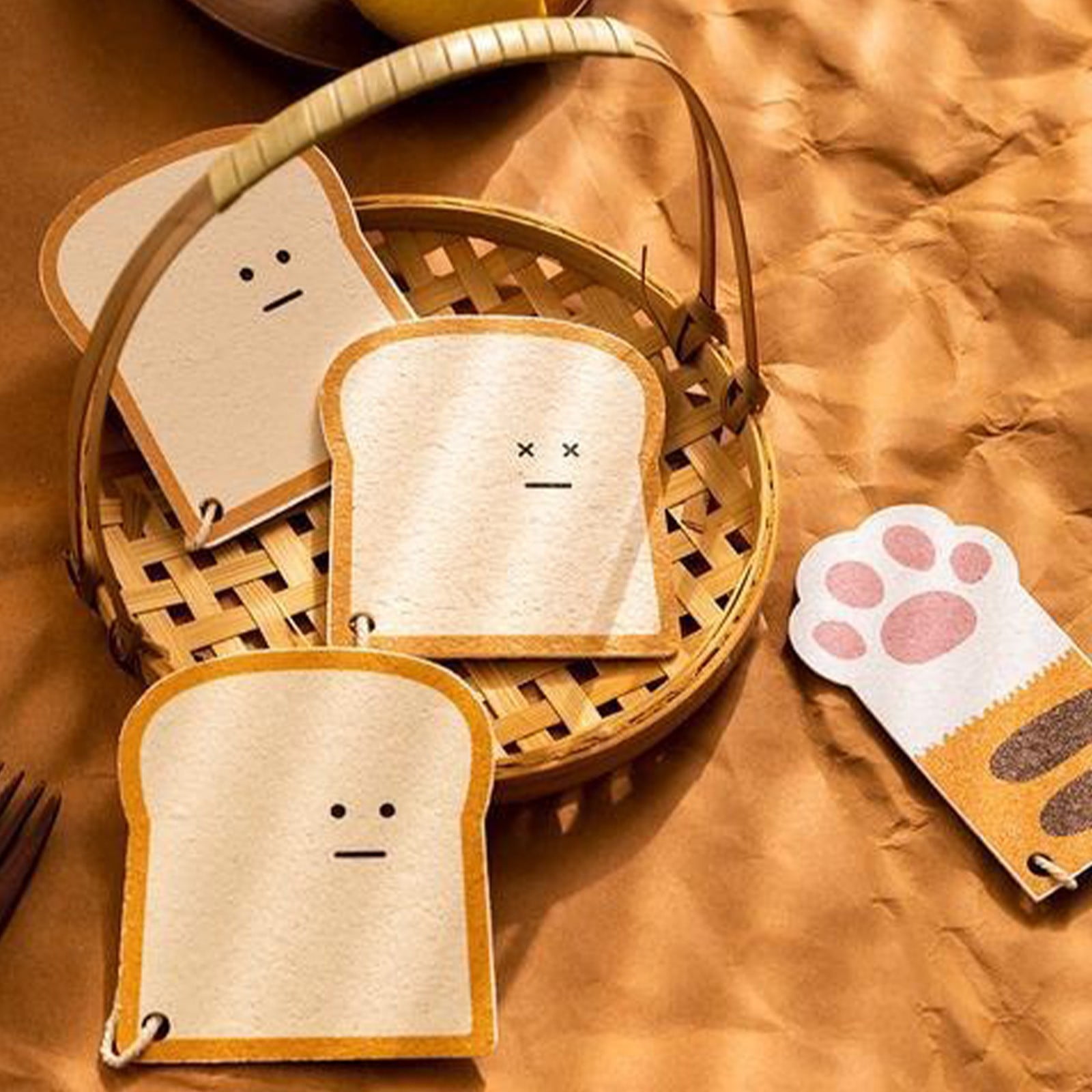 Kcavykas 2PC Toast-Shaped Dishwashing Sponge Cloth Wood Pulp Cotton ...