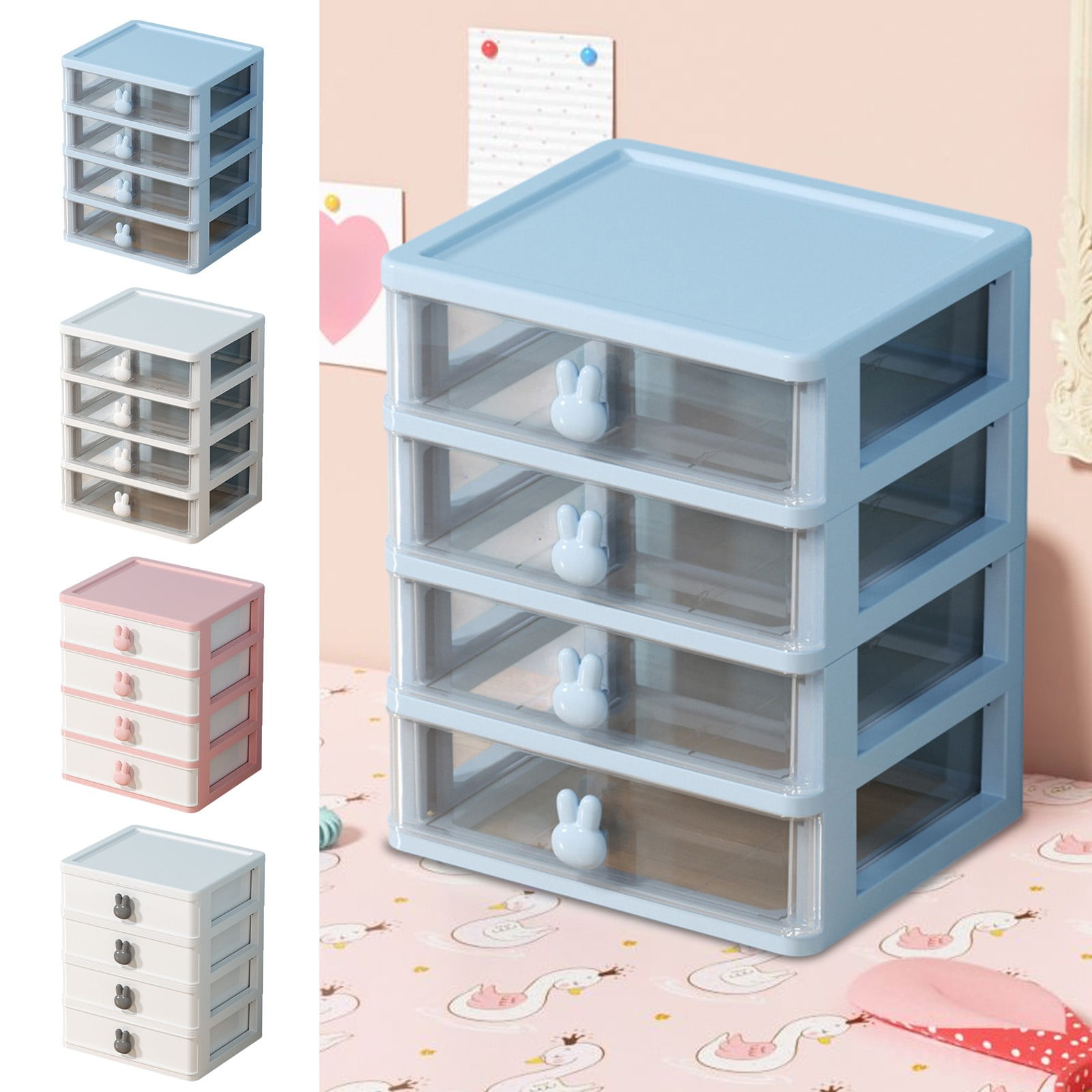 Kcavykas up to 60% off Gifts Clear Stackable Organizer Box Plastic ...