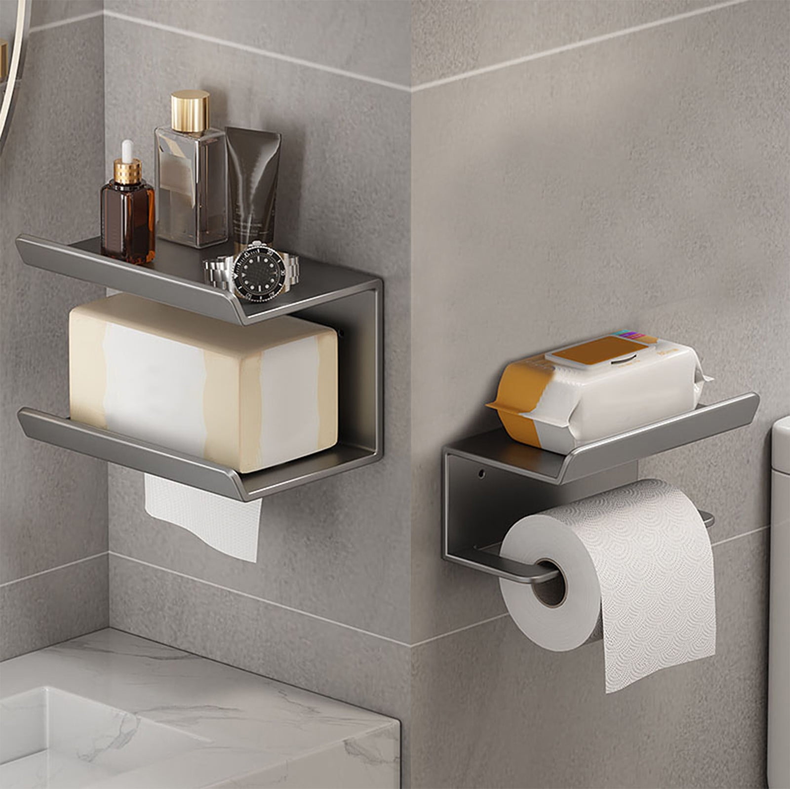 Kcavykas up to 60% off Gifts Compact Corner Storage Shelf Bathroom ...