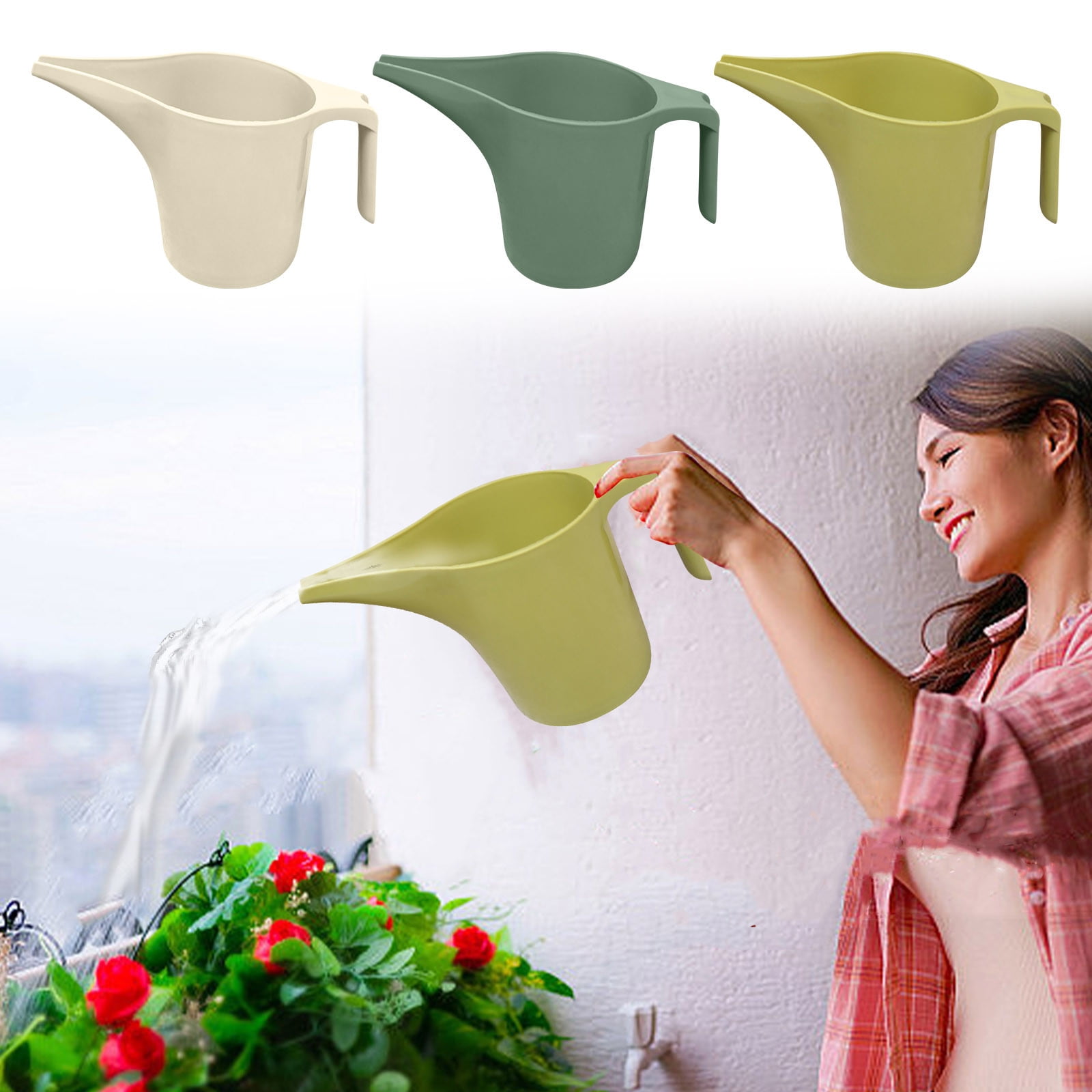 Kcavykas up to 60% off Gifts Long Spout Watering Can + Large Capacity Garden Water Pot + Easy ...