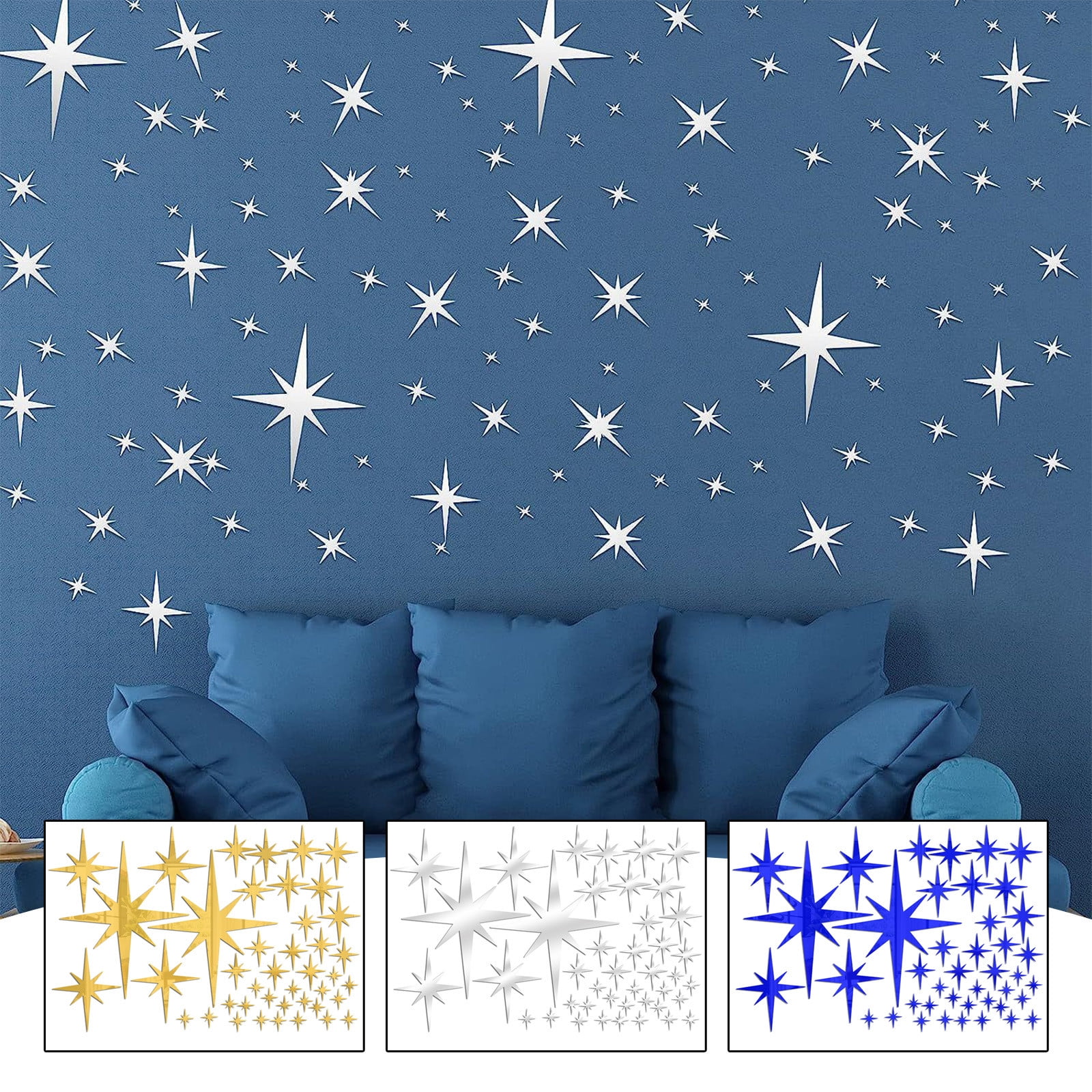 Kcavykas Acrylic Mirror Stickers, Flexible Adhesive Wall Panels, Safe ...