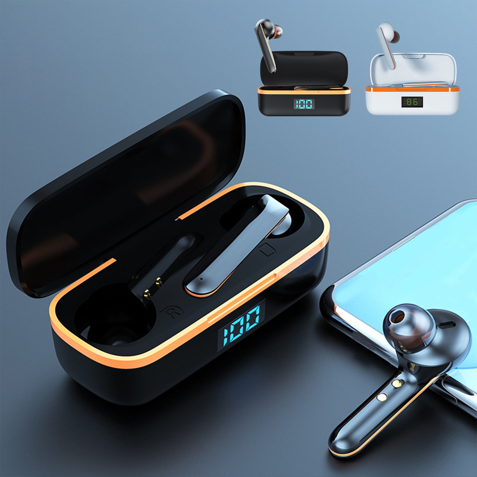 Kcavykas Back to School Supplies Mini Slim In Ear Bluetooth Earphones With High Sound Quality 5. ...