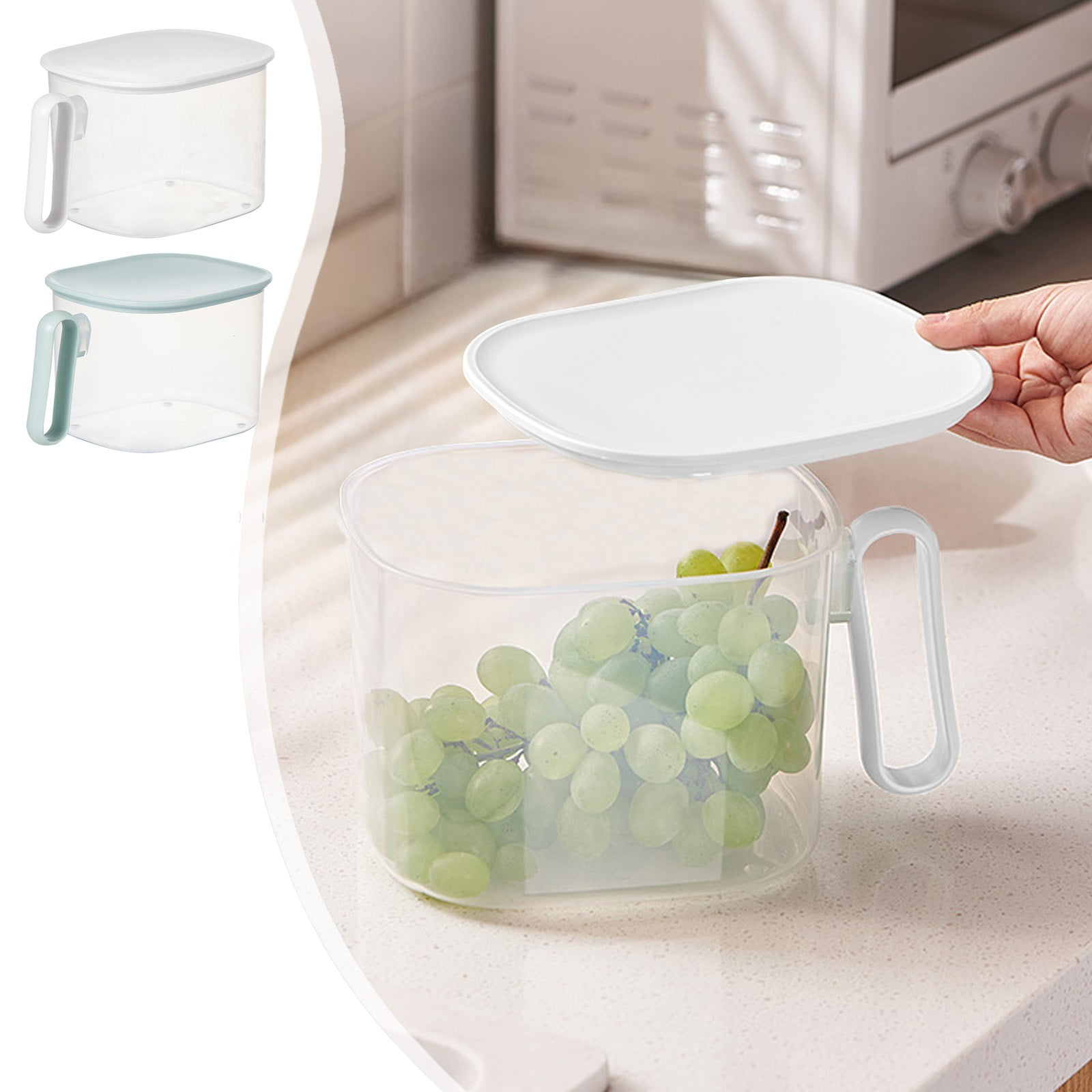 Kcavykas Under Bed Storage Container 2.4L Refrigerator Food Storage Box ...