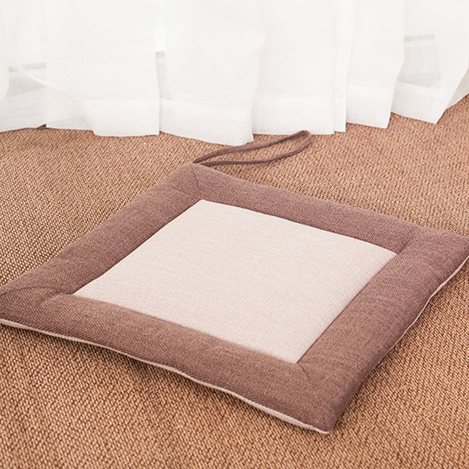 Kcavykas Breathable Seat Cushion for Long Sitting Square Linen Bolster ...