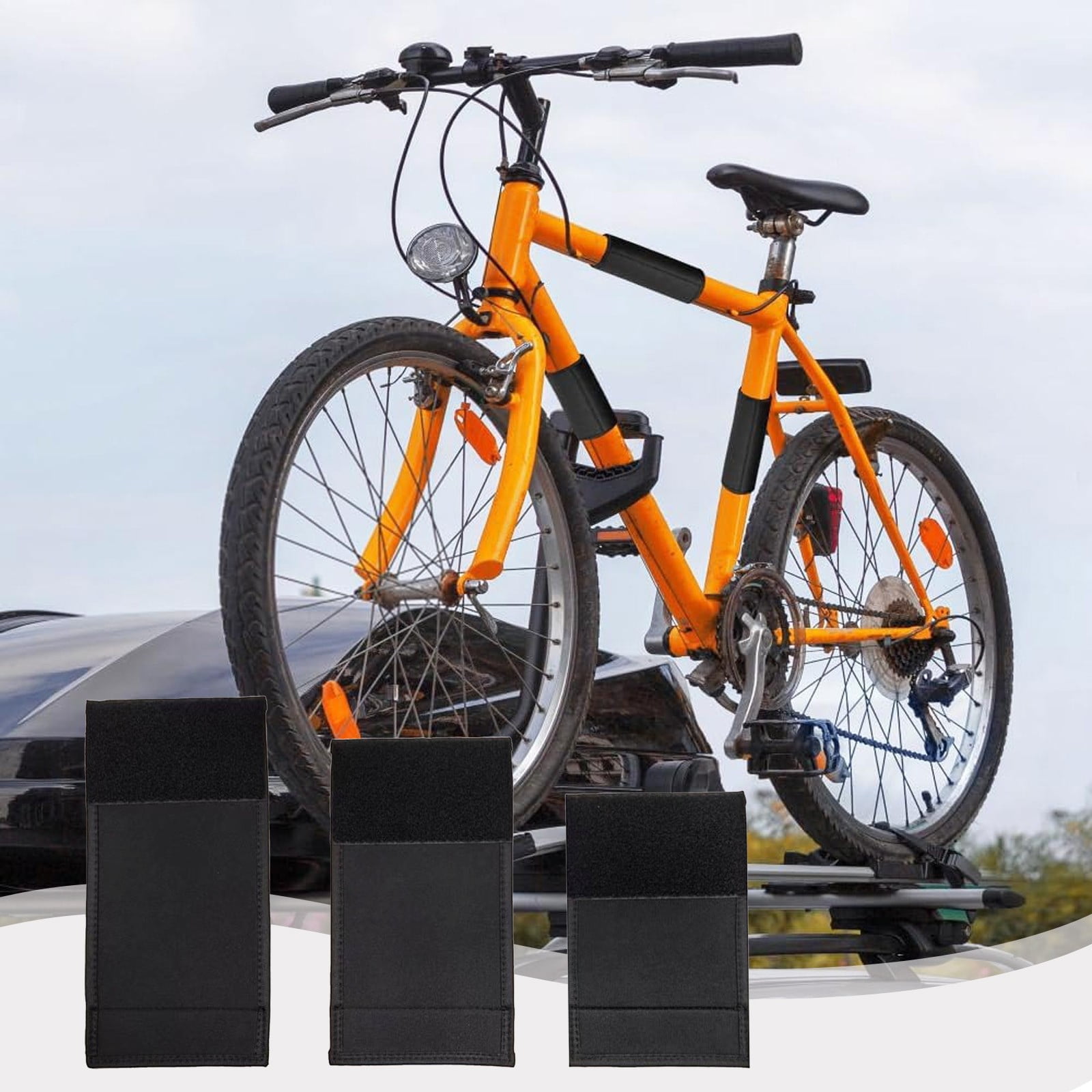 Kcavykas Carbon Fiber Frame Protector Cover, Scratch-Resistant Riding ...