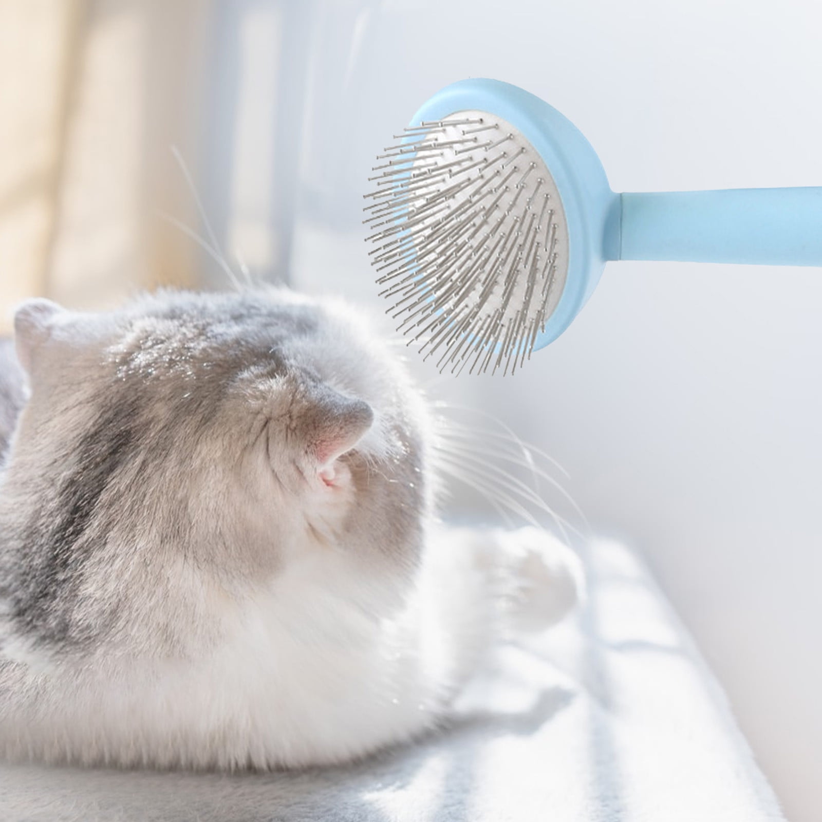 Kcavykas Cat Brush Pet Grooming Brush Double Sided Shedding And ...