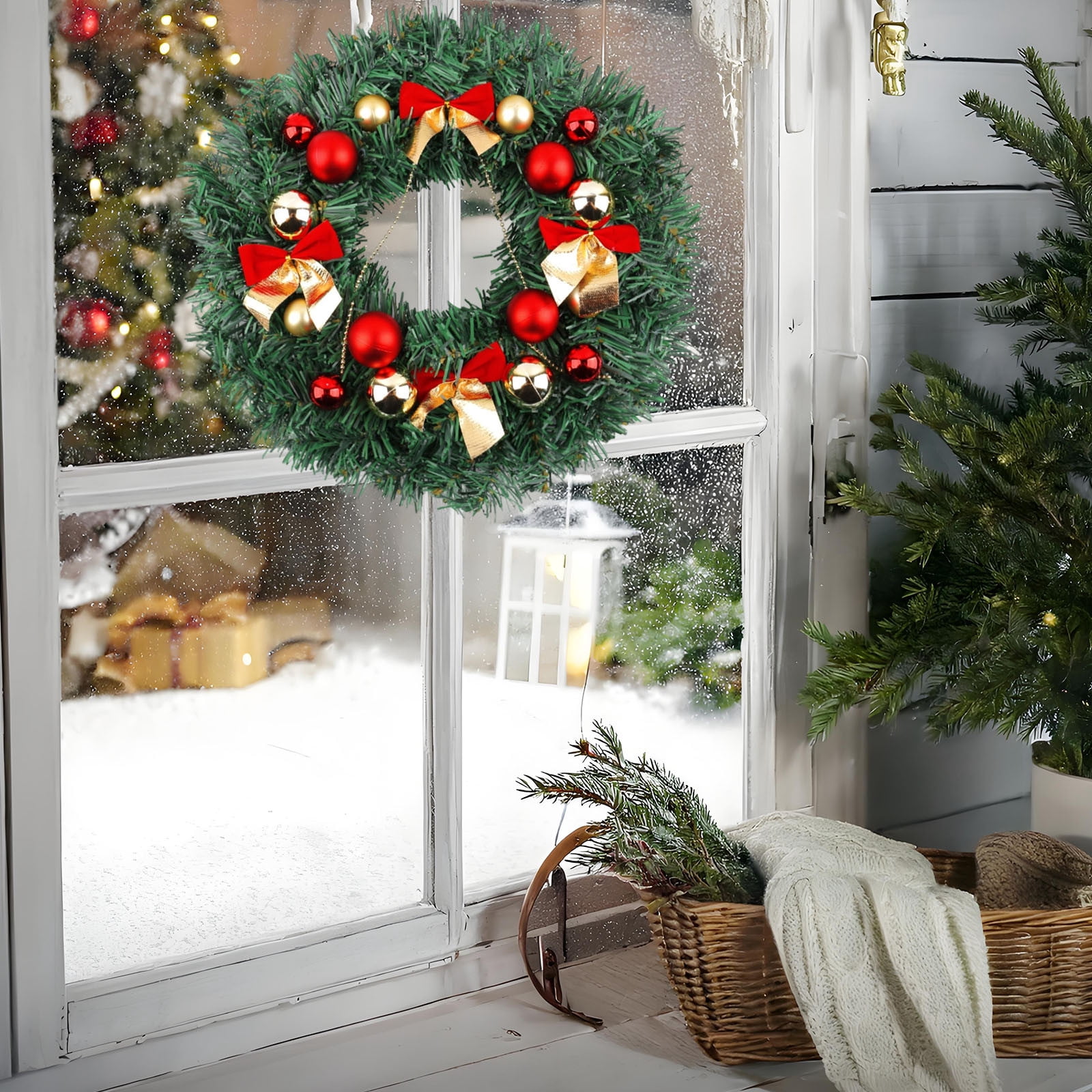 Kcavykas Christmas Decorations Holiday Decor Shopping Mall Scene ...