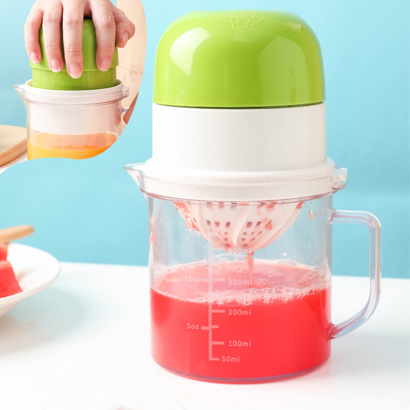 Kcavykas Citru Lemon Orange Juicer Manual Hand Squeezer With Built-in ...