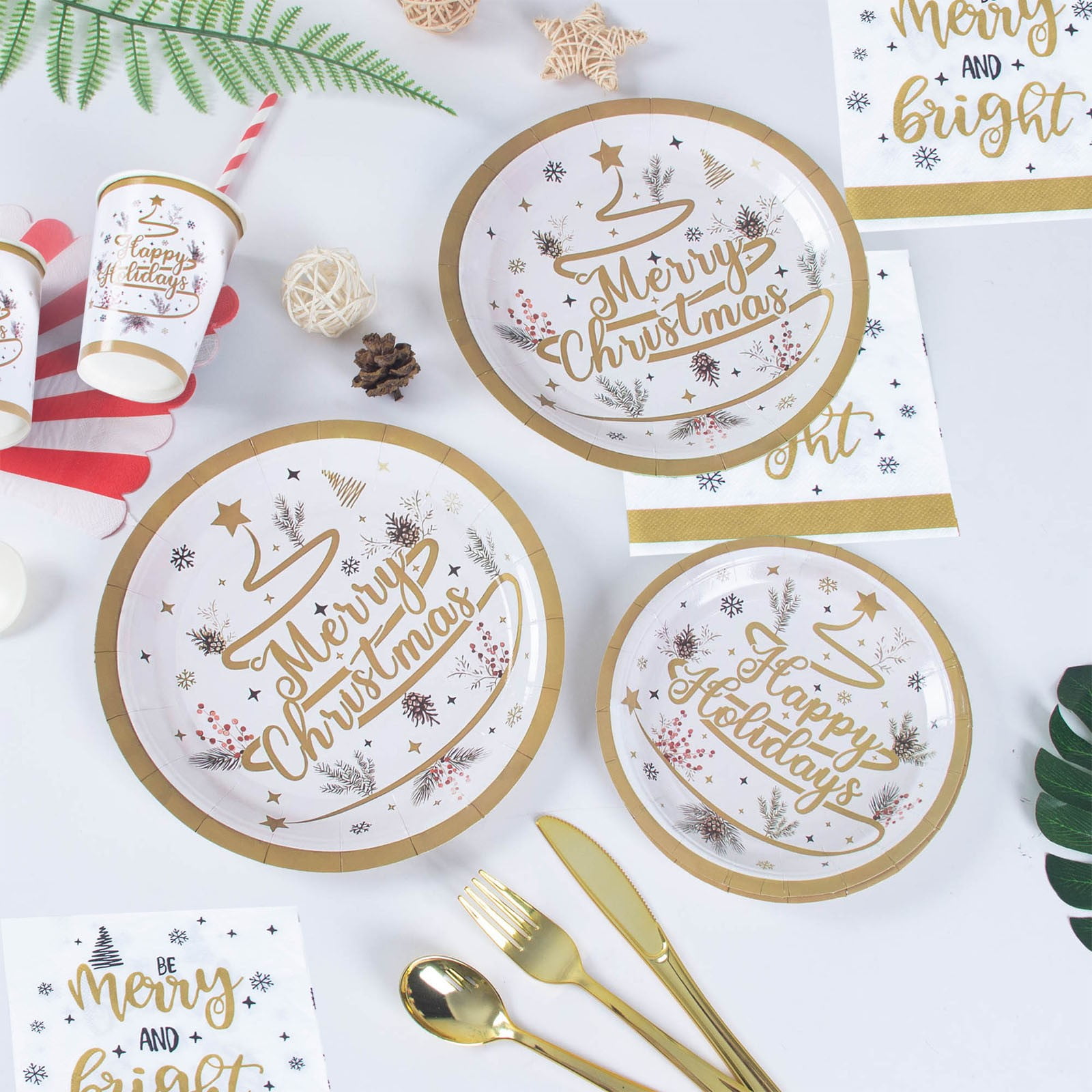 Kcavykas Clearance Disposable Plates Plastic Plates for Party Plastic ...