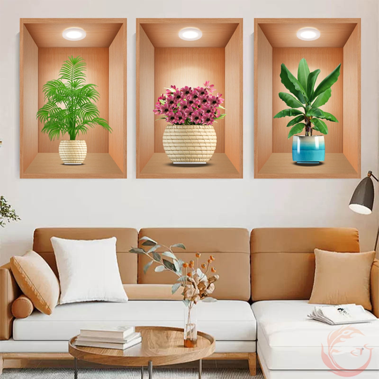 Kcavykas Decorative Wall Plant Mural Decorative Plant Mural for Walls ...