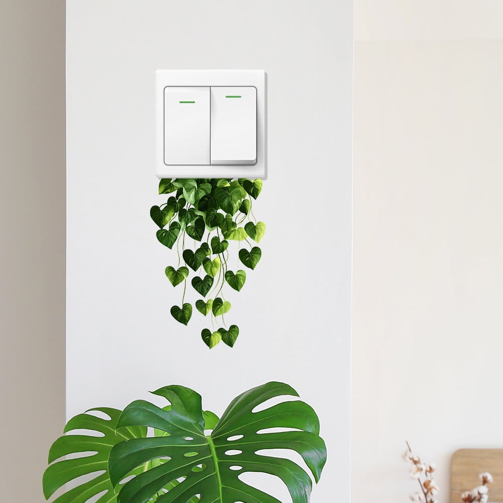 Kcavykas Green-Friendly Plants Wall Stickers | Bedroom & Living Room ...