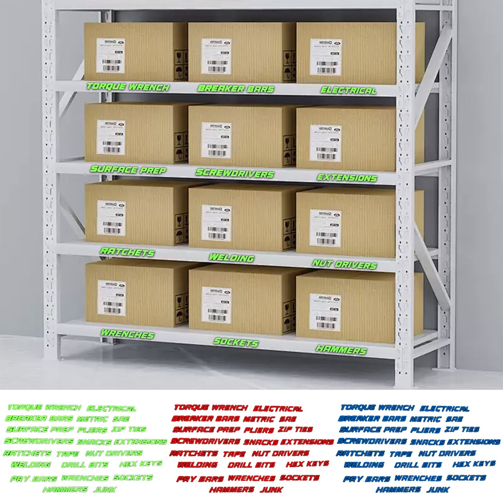 Savings Kcavykas Magnetic Tool Labels Magnetic Tool Box Labels ...
