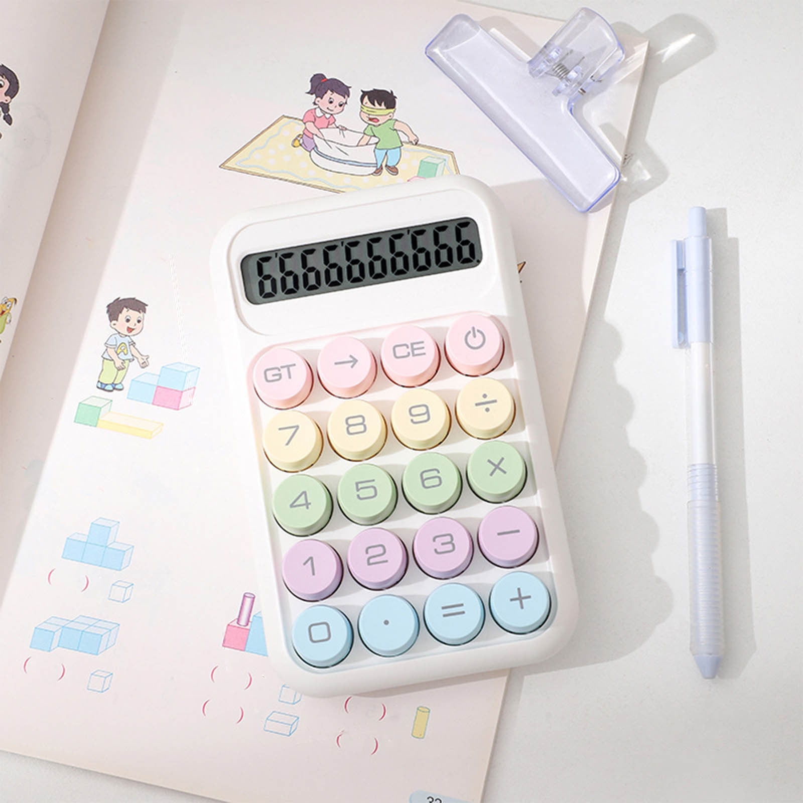 Kcavykas Mini Digital Desktop Calculator with 8 Digits Compact Digital ...