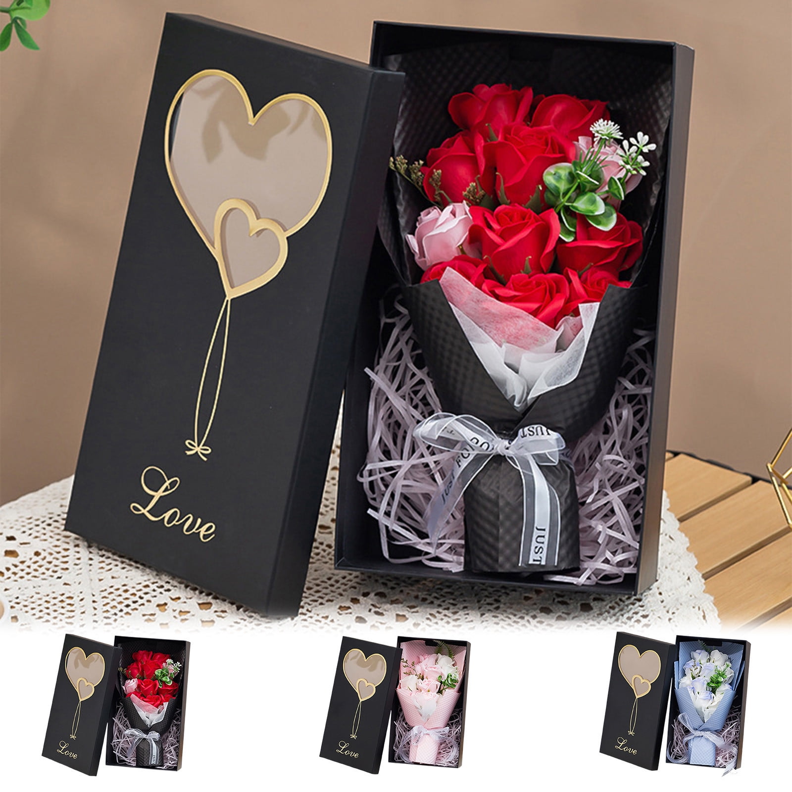 Kcavykas Mother's Day Artificial Flower Gift, Realistic Faux Floral ...