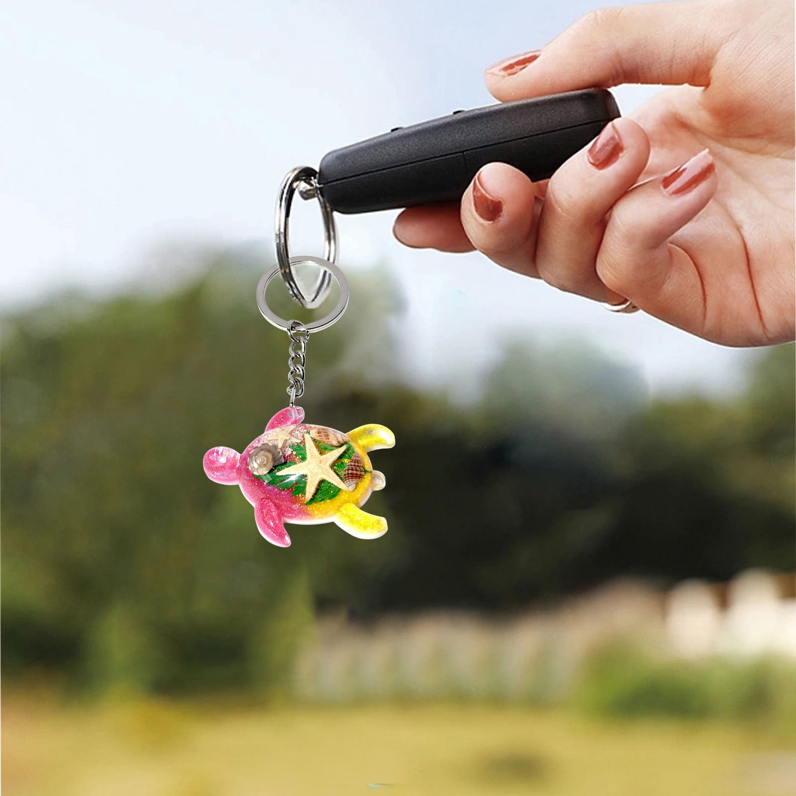 Kcavykas Ocean Animal Resin Keychain, Marine Life Specimen Ornament ...