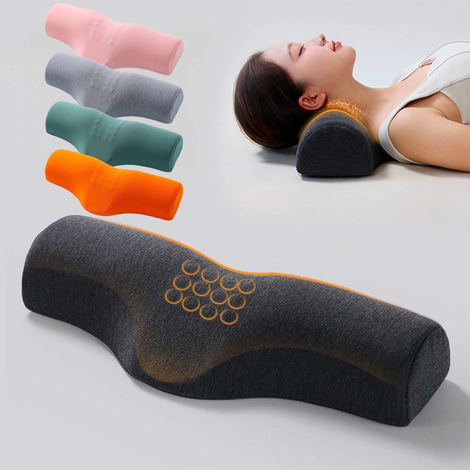 Kcavykas Orthopedic Memory Foam Cervical Traction Pillow Ergonomic ...