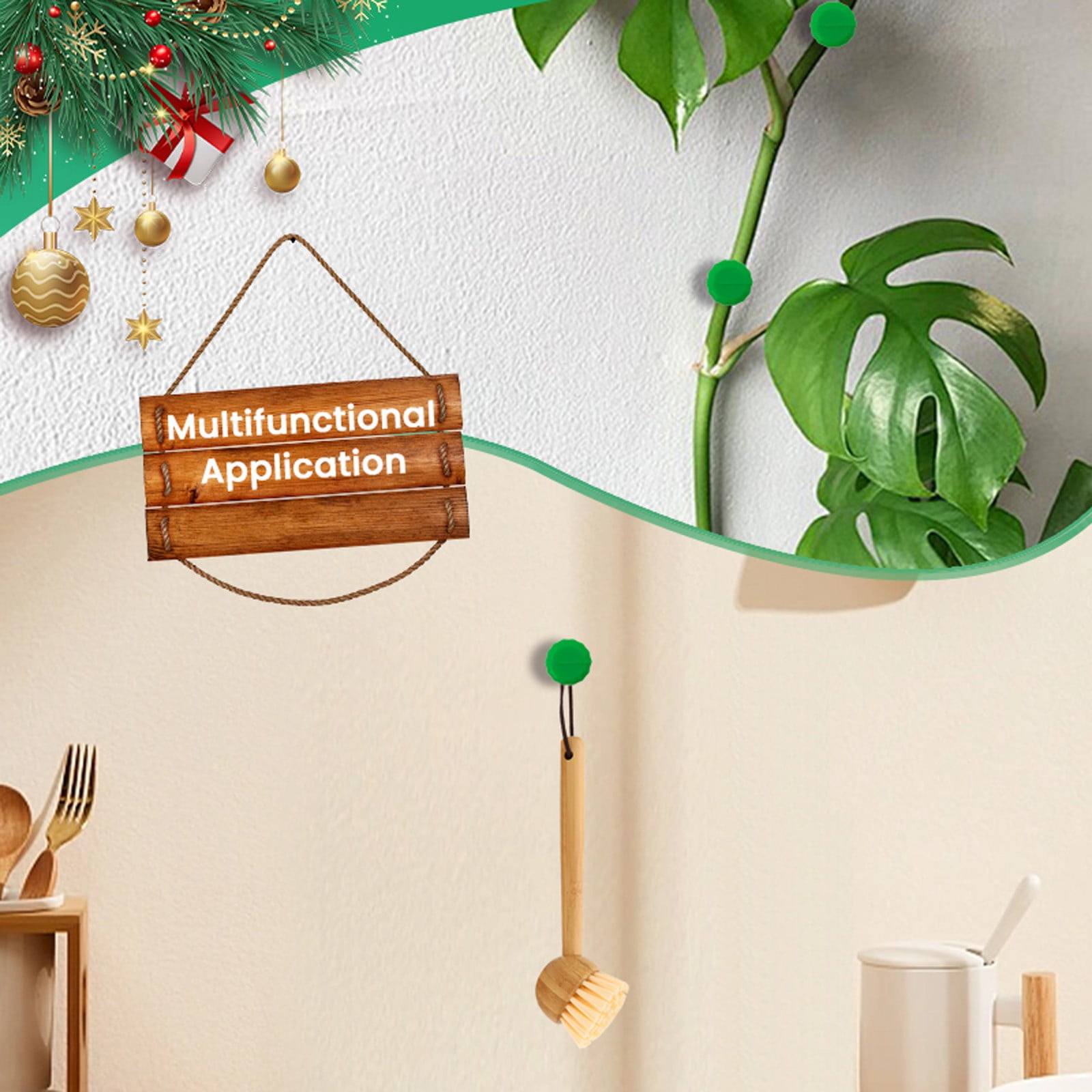 Kcavykas Plant Clips for Climbing Plants | Set of 5/10/15/20pcs | Non-Drilling Indoor and ...