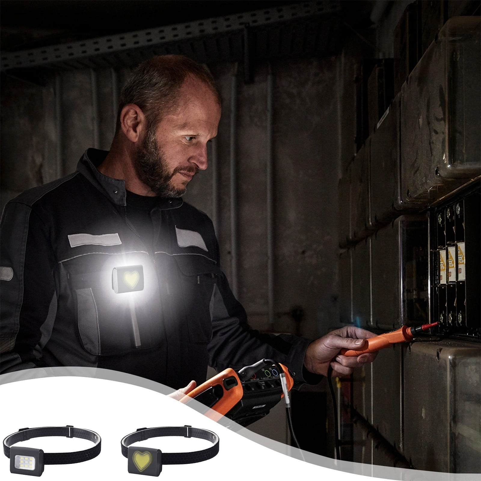 Kcavykas Running Headlamp Rechargeable Running Light, Extra Long ...