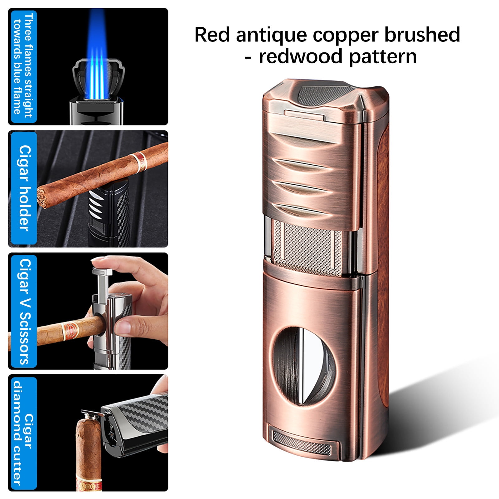 Kcavykas Savings Direct-Flame Torch Lighter | 4-in-1 Rechargeable ...