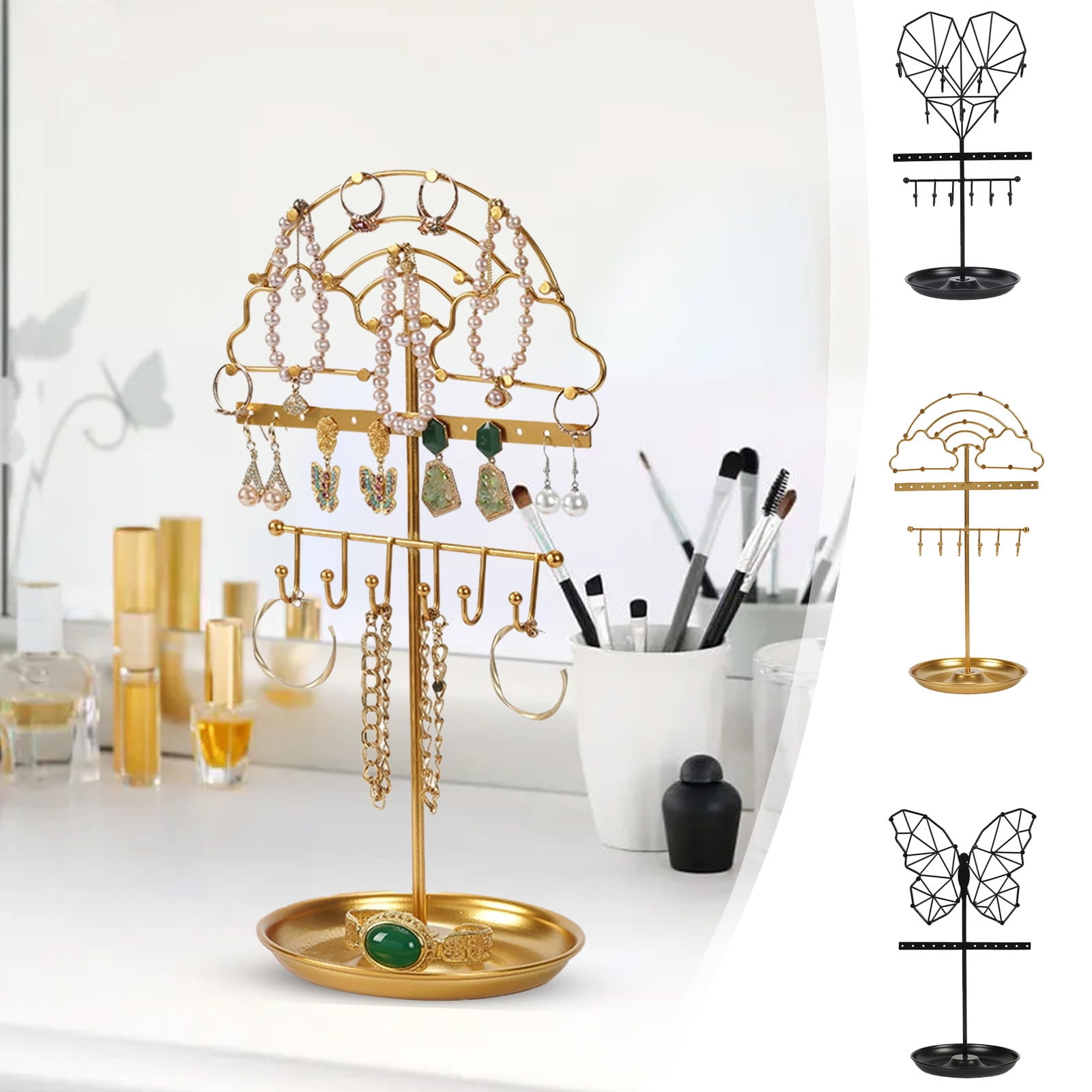 Kcavykas Savings Hanging Jewelry Display Rack, Vertical Earring ...