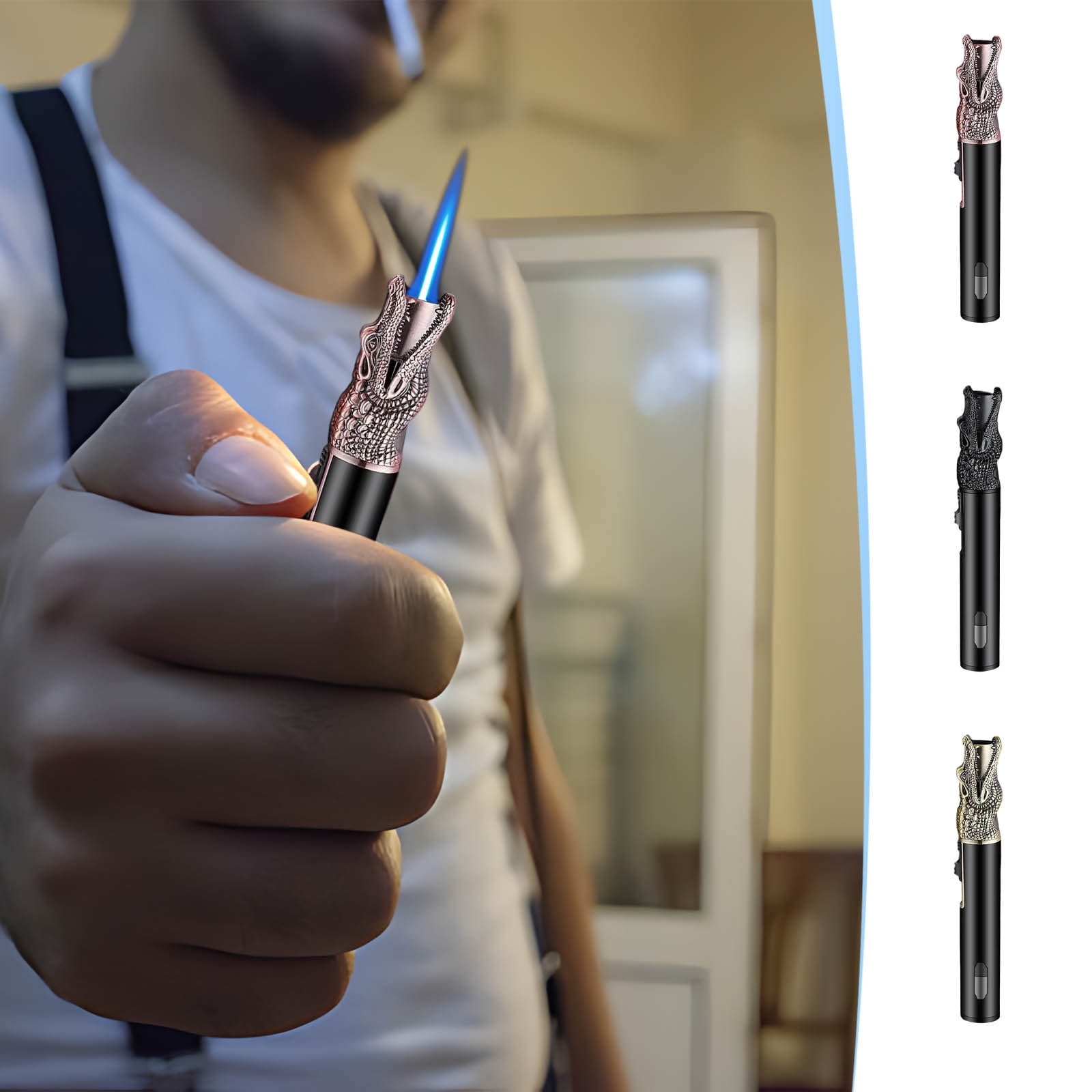 Kcavykas Savings Multifunctional Metal Butane Lighters 360 Degree ...