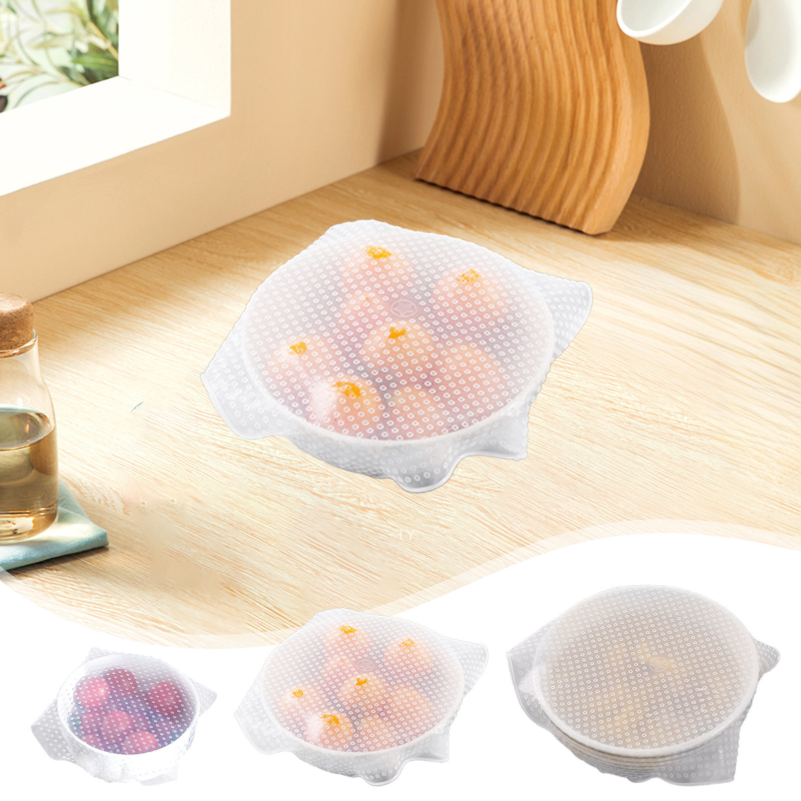 Kcavykas Savings Splash-Proof Bowl Lid Set, Microwave Safe Transparent ...