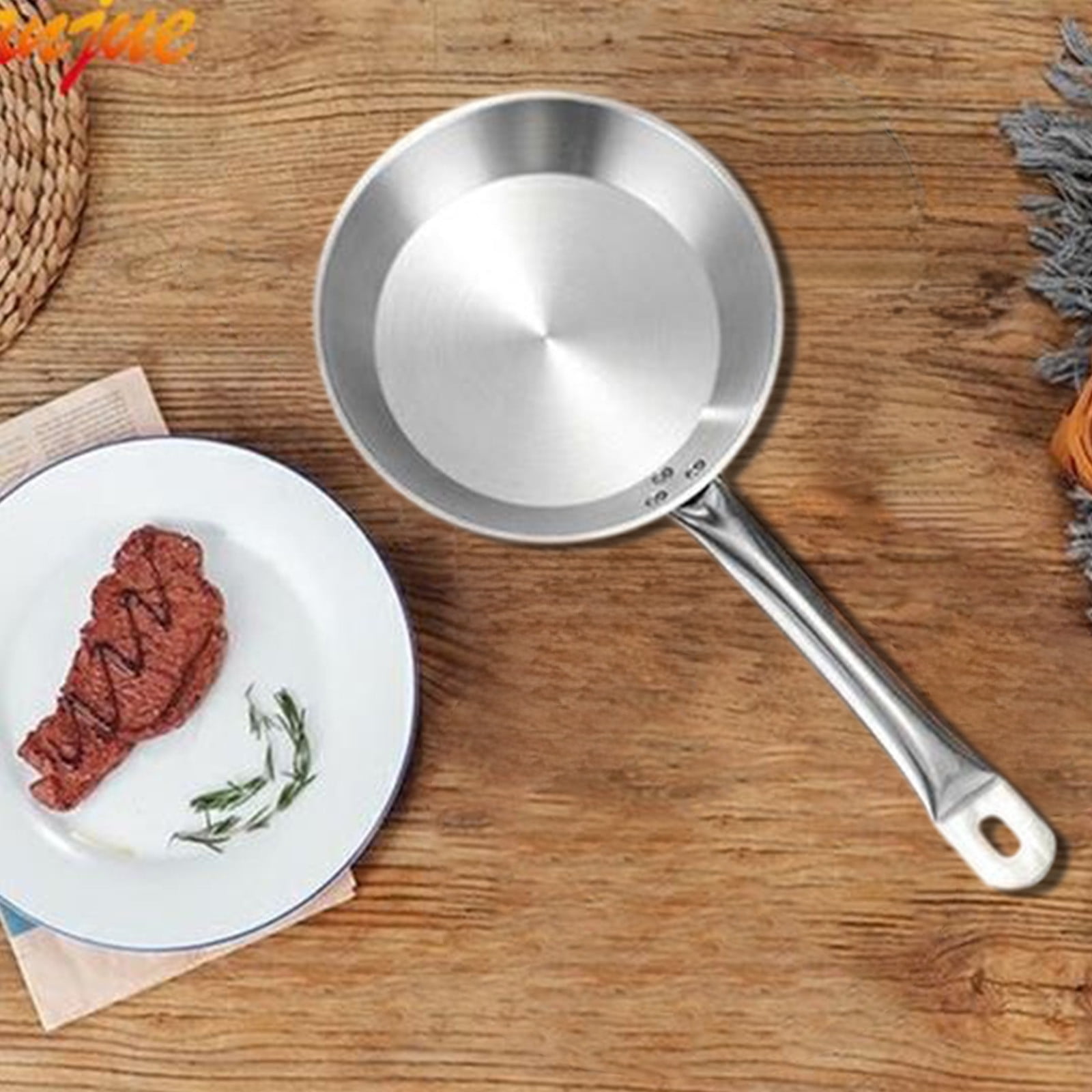 Kcavykas Savings Stainless Steel Frying Pan 304 Stainless Steel Frying ...