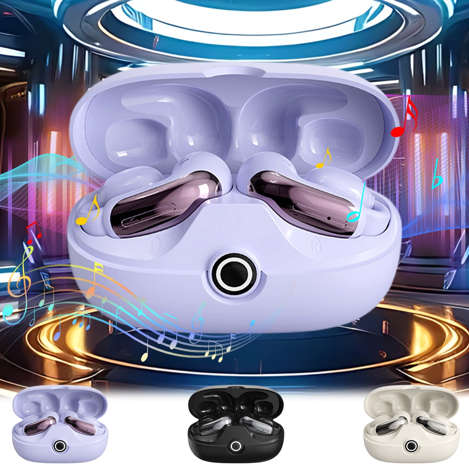 Kcavykas Savings True Wireless Stereo Noise - Canceling Open - Ear Clip ...