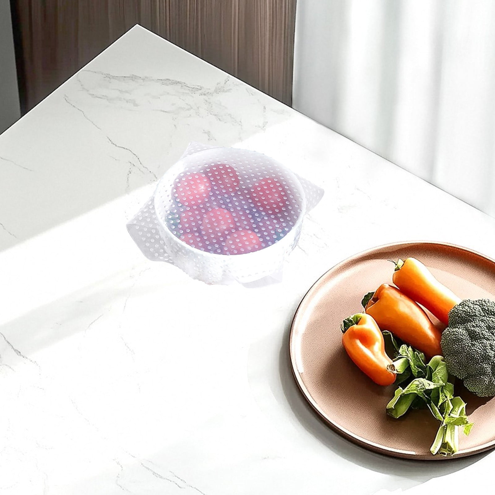 Kcavykas Splash-Proof Bowl Lid Set, Microwave Safe Transparent Covers ...