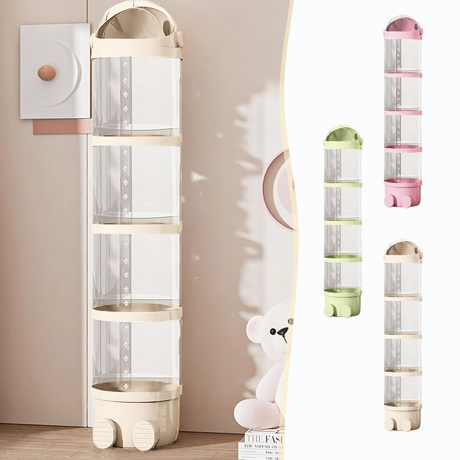 Kcavykas Toy Storage Bin Vertical Toy Storage Tube Stuffed Animals ...