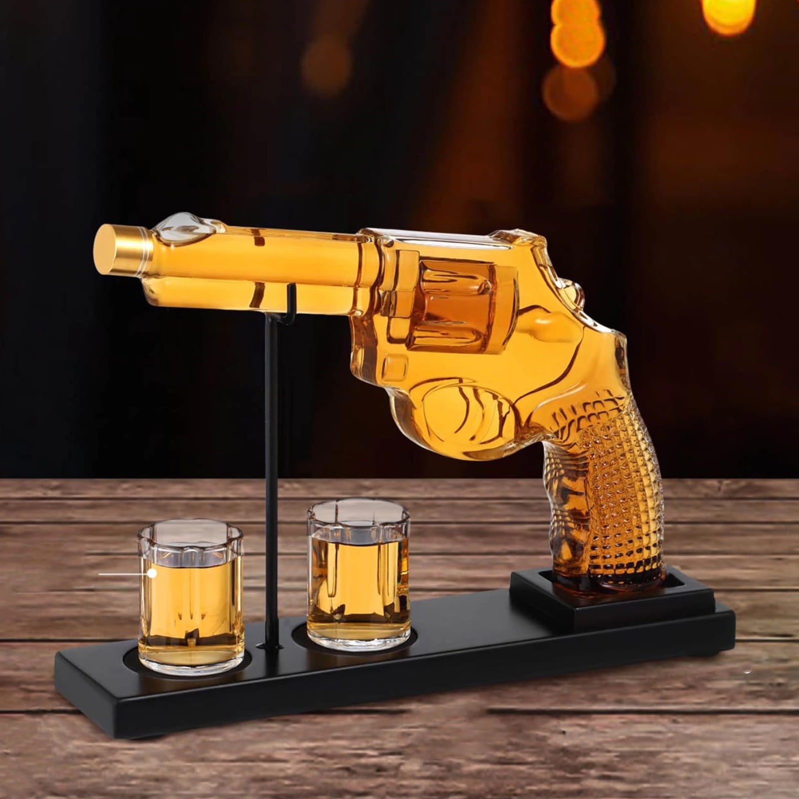 Kcavykas Unique Decanter Whiskey Decanter Gift Set for Men, Elegant ...