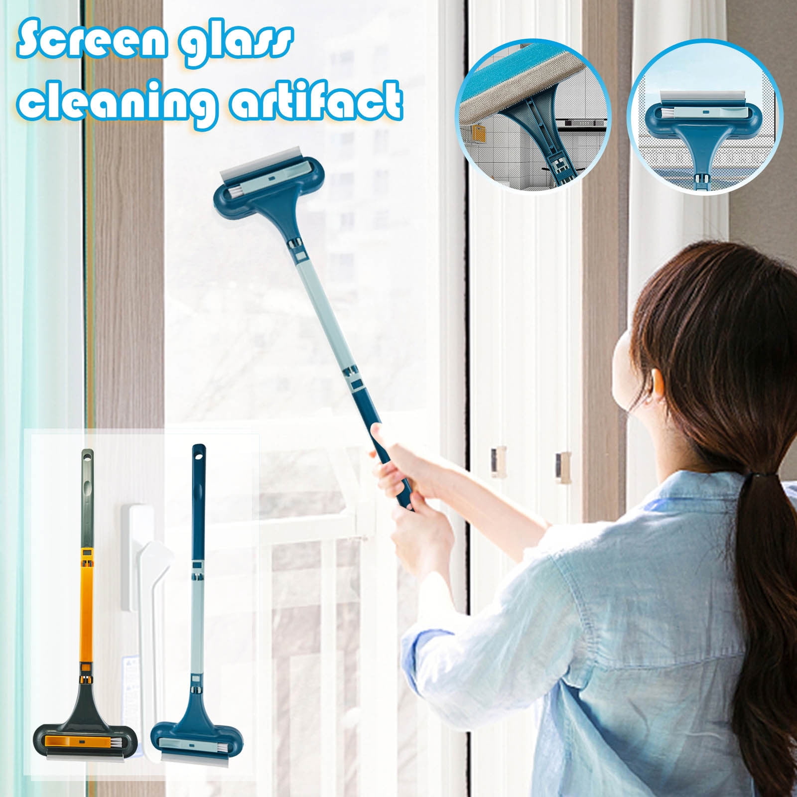 Kcavykas Window Screen Cleaning Brush 4-in-1 Screen Cleaning Brush ...