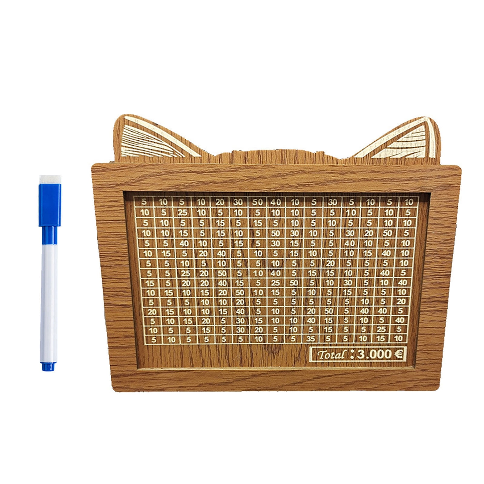 Kcavykas Wooden Money Box With Money And Numbers With Counter Crafts ...